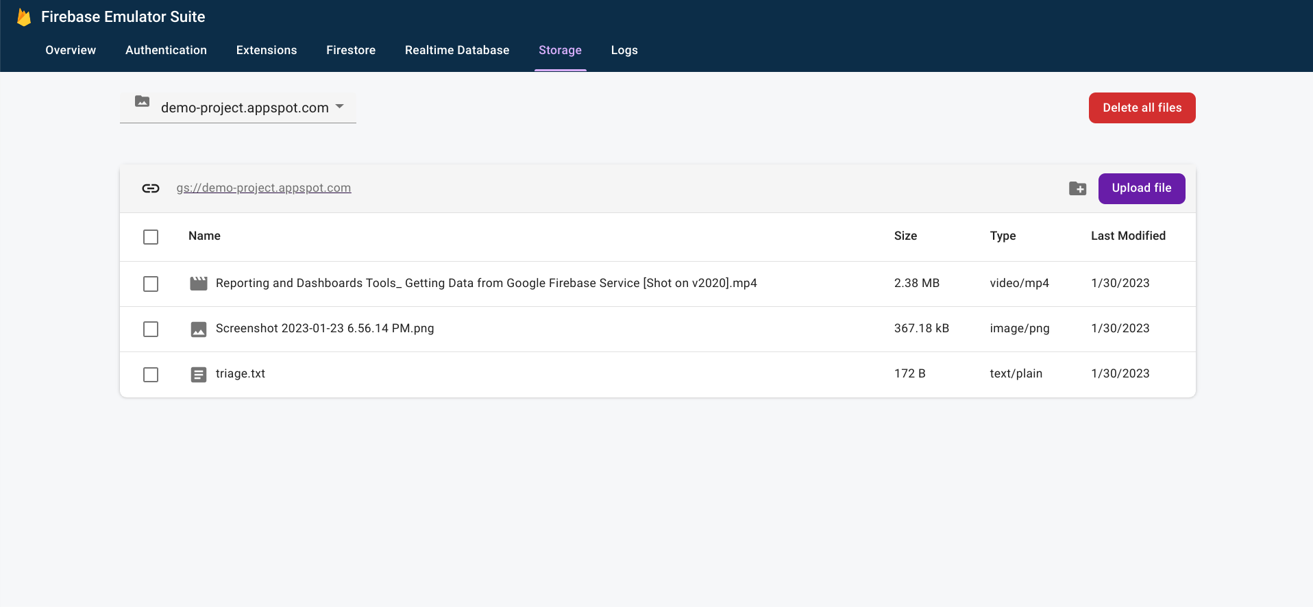 Firebase Unable To Upload Media File Tofirebase Emulator Stack Overflow